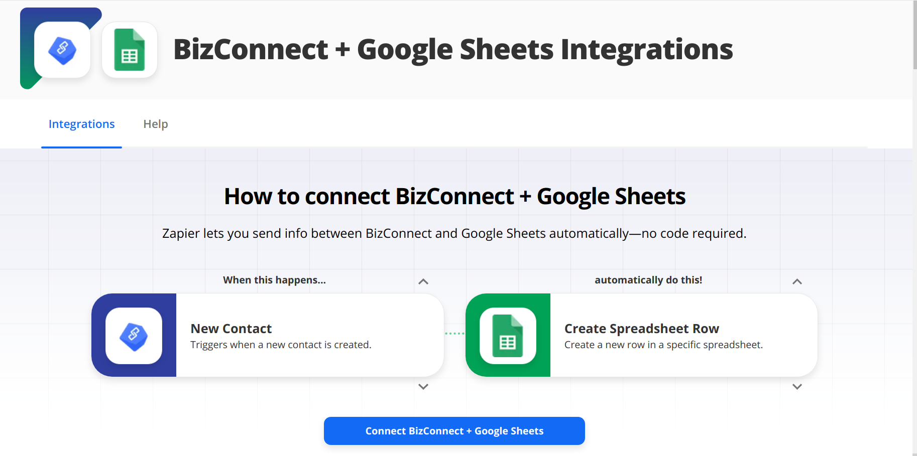 Integrate Zapier with BizConnect – BizConnect